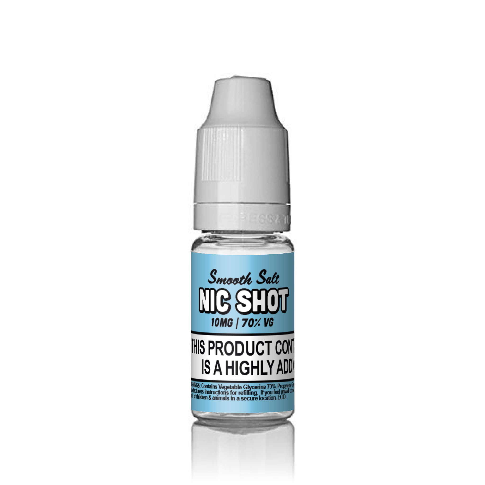 -Smooth Salt Nic Shot 10mg (Half Strength) - Sweet Vapes